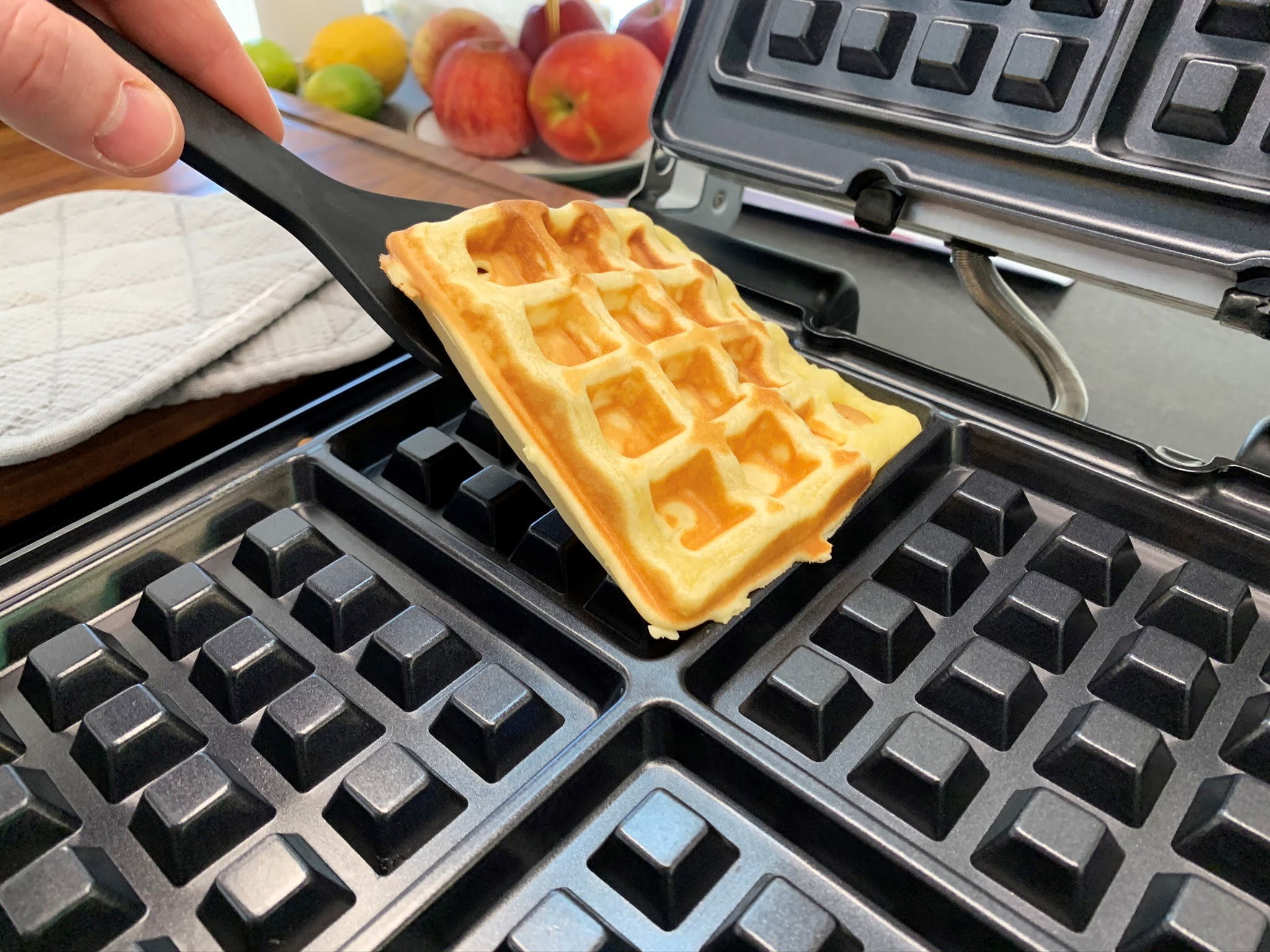Waffeln vom Grill selber machen - einfach & schnell